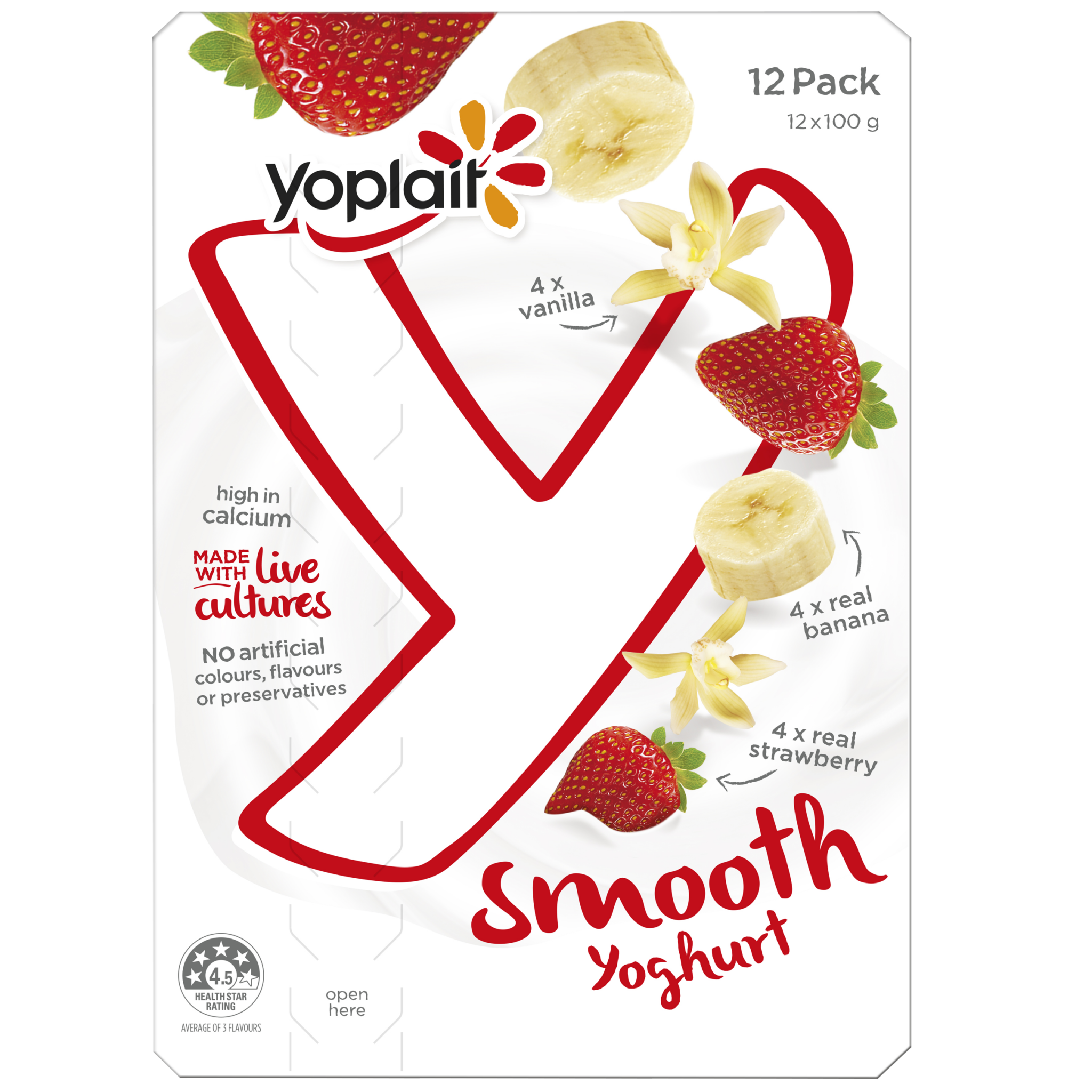 Yoplait Smooth Classics 12 x 100g - Yoplait
