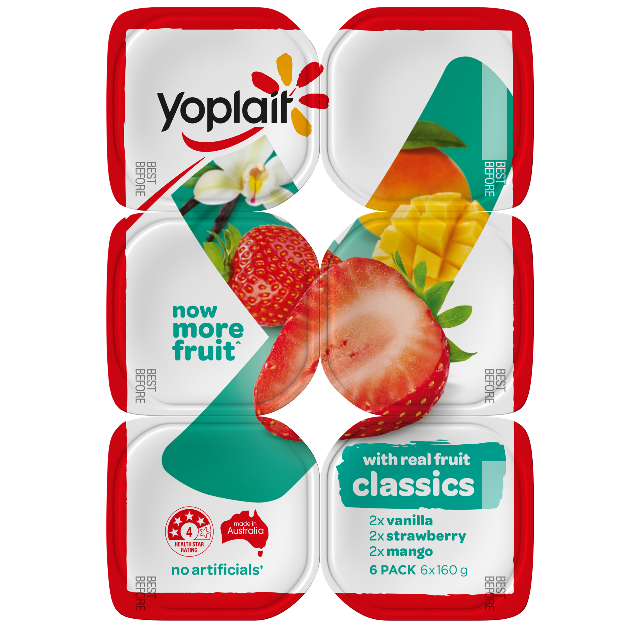 Yoplait Core Classics 6 x 160g - Yoplait