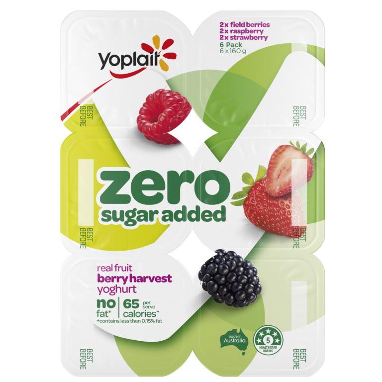 Yoplait Zero Berry Harvest 6 x 160g - Yoplait
